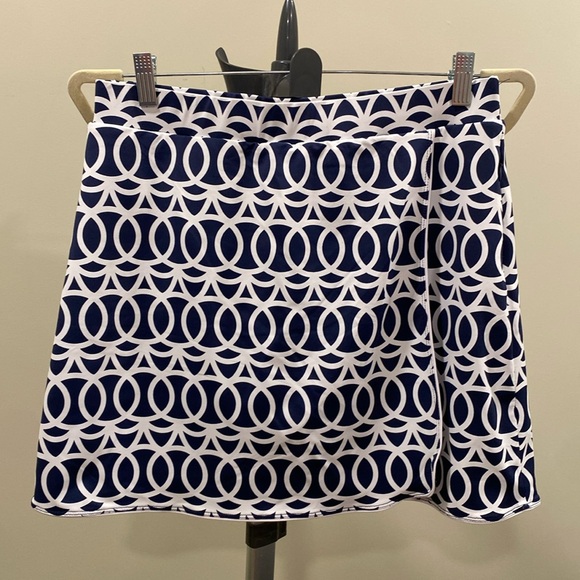 Lulu-B | Shorts | Lulu B Skort In Navy And White Pattern | Poshmark